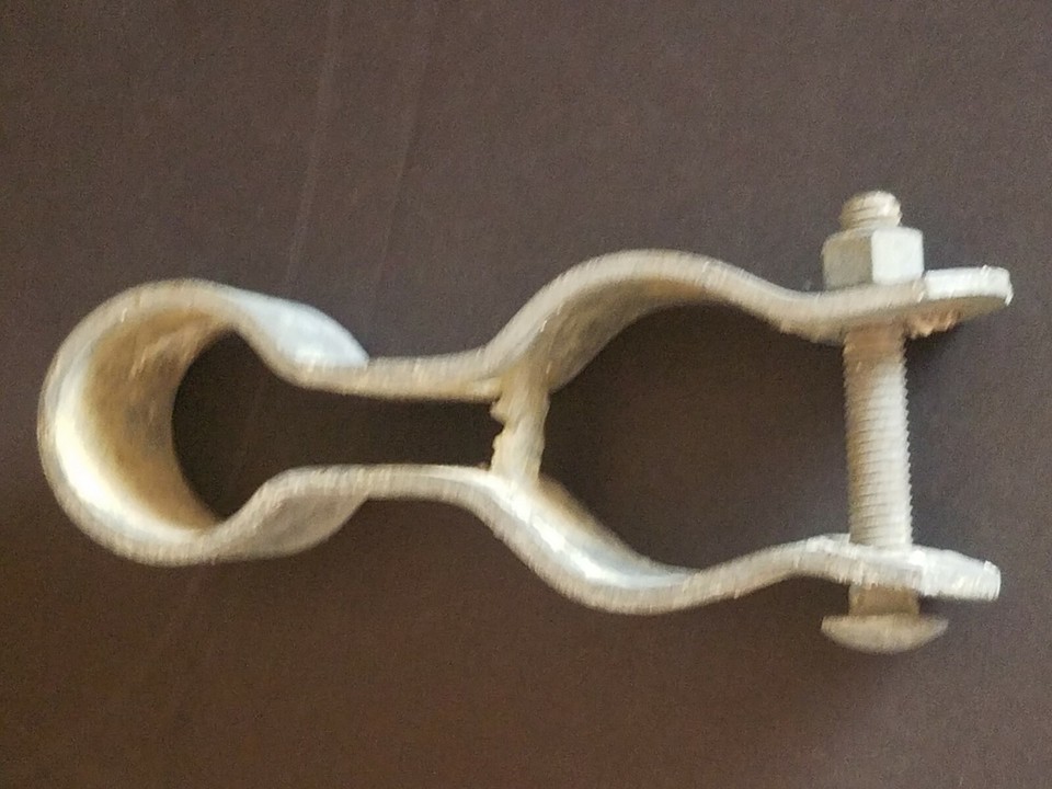Galvanized Chain Link Gate Fence Post Clamp | eBay