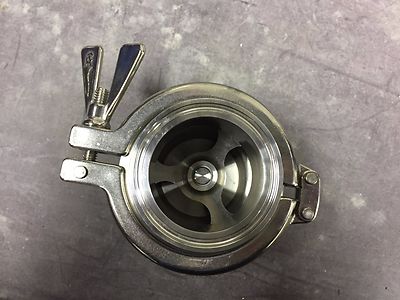 2" Lumaco Sanitary Spring Check Valve, Viton, 316LSS, NEW, READY TO ...