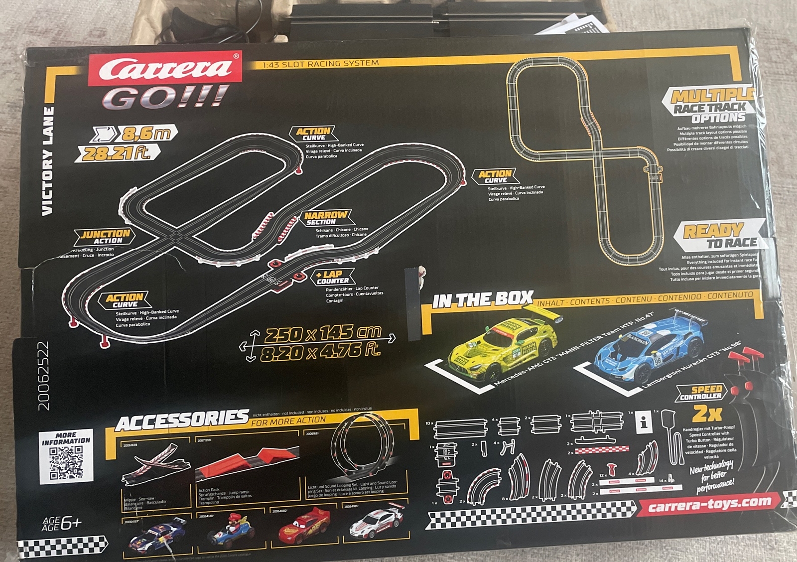 Carrera Go 62522 Victory Lane Electric Powered Slot Car - (20062522 ...