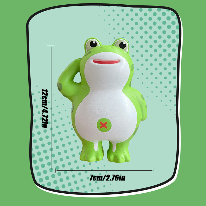 Cartoon Decompression Vent Toy Squeeze Toy Cute Frog Toy EVA Slow ...