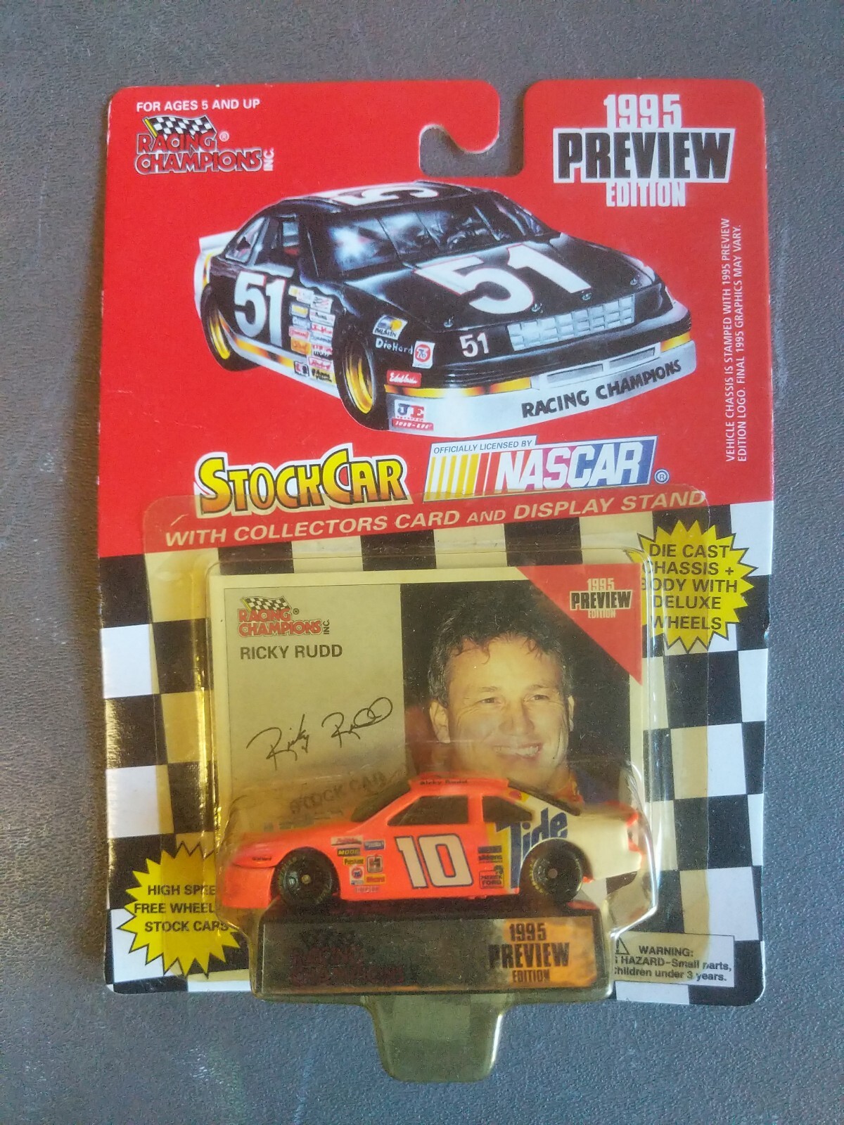 Racing Champions 1995 Preview Edition #10 Ford Thunderbird Tide Ricky ...