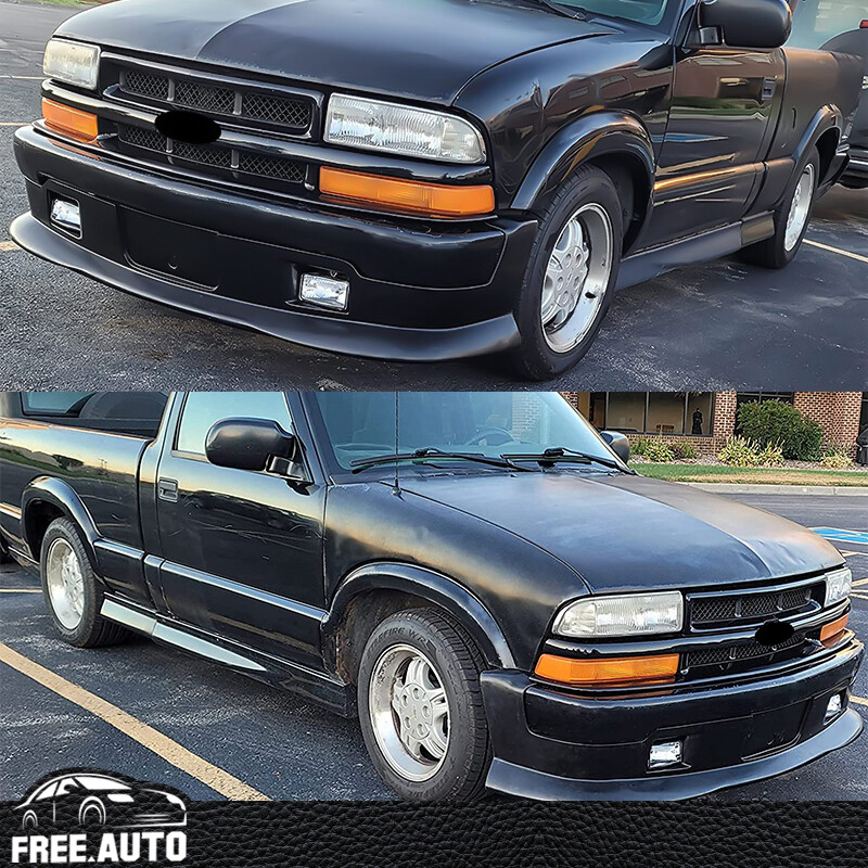 Fit 98-04 Chevy S10 & 98-04 GMC Sonoma Front Bumper Lip Spoiler Bodykit ...
