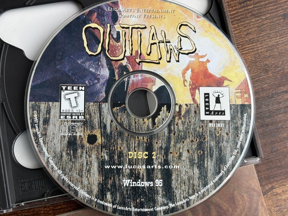 Outlaws - LucasArts PC Game Big Box 1997 | eBay