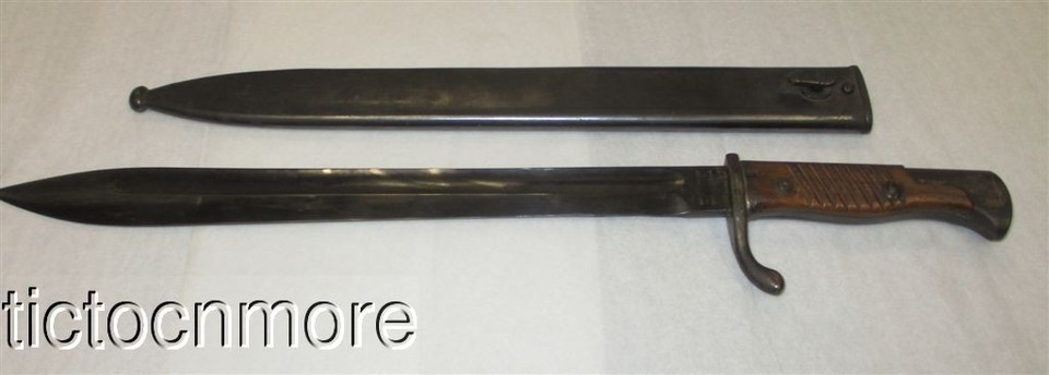 WWI IMPERAL GERMAN S98/05 BUTCHER BLOCK BAYONET SWORD MAUSER AG ...
