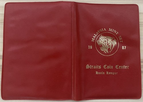 Malaysia 1967 5 Coins 1 5 10 20 50 Sen Mint Set Kuala Lumpur Rare Red ...