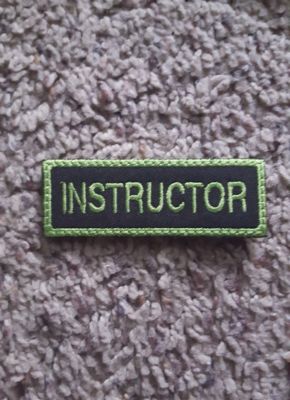 INSTRUCTOR patch with fastener DRGUNS | eBay