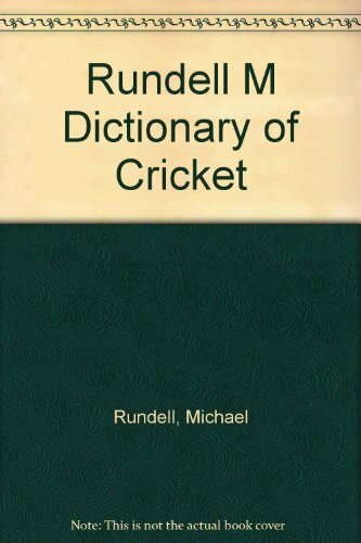 Rundell M Dictionary of Cricket By Michael Rundell | eBay