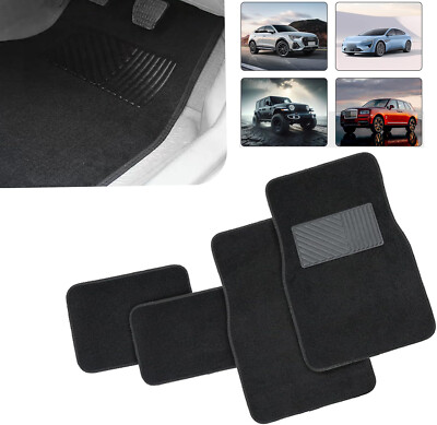 4pcs Set Universal Fit Car Truck Front Rear Vinyl Heel Pad Carpet Floor ...