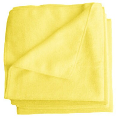 Yellow Microfiber Cleaning Towel 15"x15" Polishing Cloth Ultra Soft ...