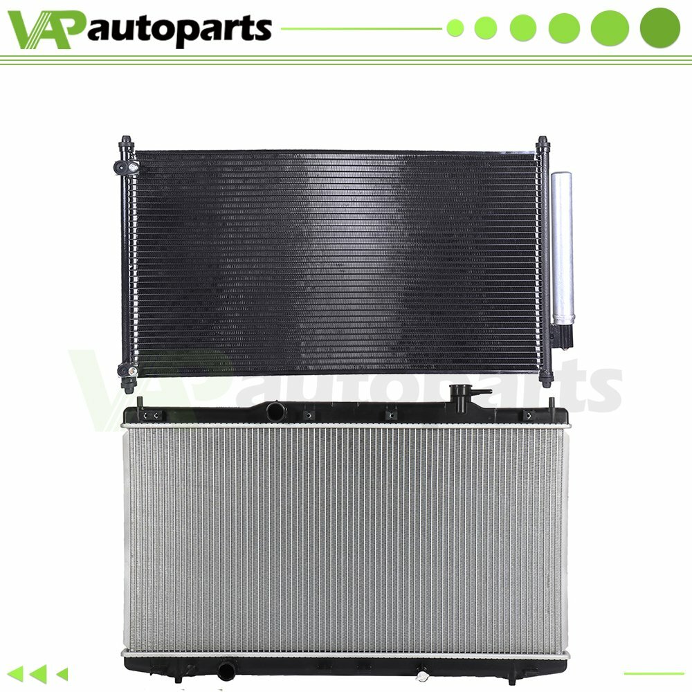For 2013-2017 Honda Accord Aluminium Radiator & Condenser Cooling Assembly