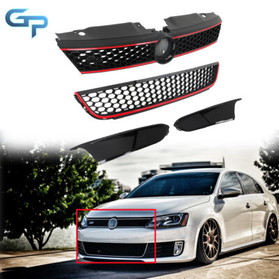 Front Upper Lower Grille For VW Jetta MK6 GLI Style 2011-2014 Red ...