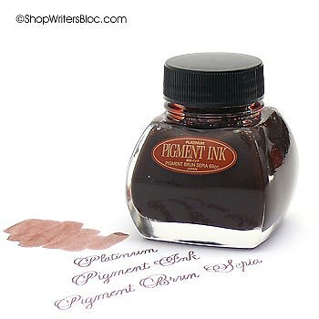 PLATINUM Fountain Pen INKG-1500 #65 PIGMENT INK Brun Sepia 60cc NEW ...