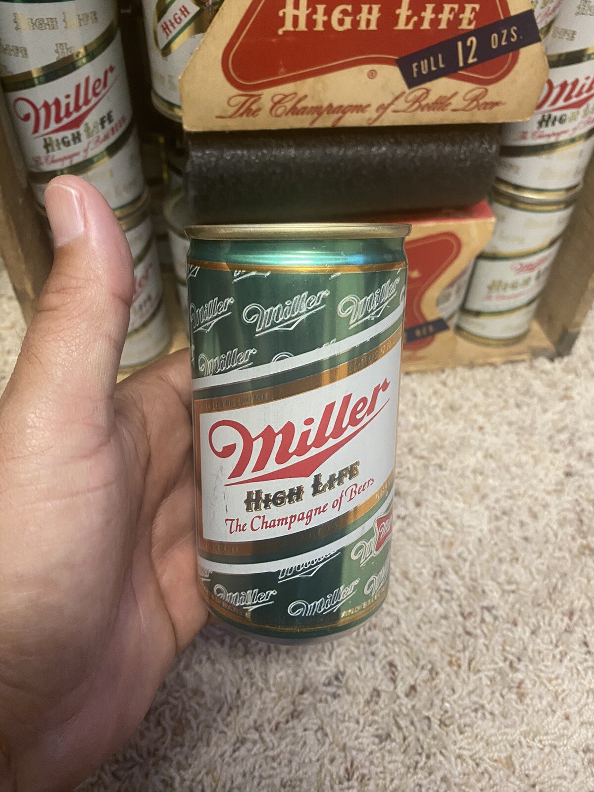 Miller Beer Can Test Can Green Gold Silver Milwaukee wi Air Sealed ...