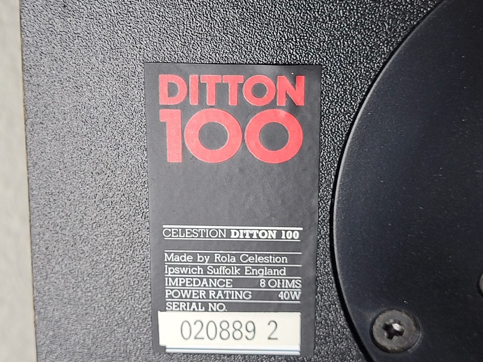 Vintage Ipswich Suffolk Celestion Ditton 100 Speakers 8 Ohms 40 Watts ...