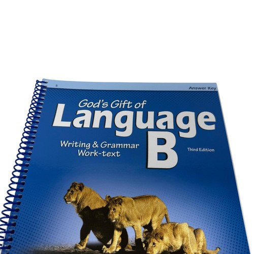 A Beka Fifth Grade, God's Gift of Language B Answer Key 3rd Edition ...