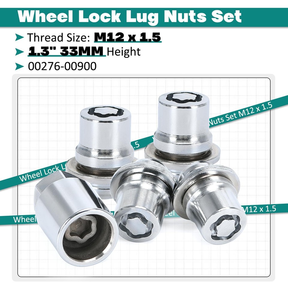 Alloy Wheel Lock Lug Nut Set For Anti Theft For Toyota And Lexus 00276 ...
