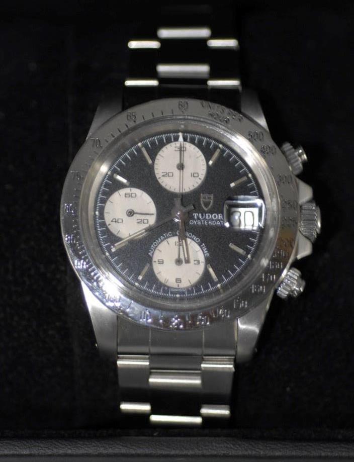 Rolex Tudor OysterDate Chrono time Big Block Panda Chronograph # 79180 ...