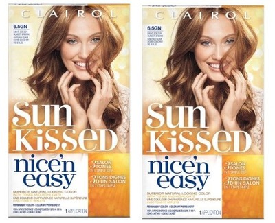 2 of Clairol Nice'n Easy Sun Kissed, 6.5GN Light Golden Sunset Brown ...