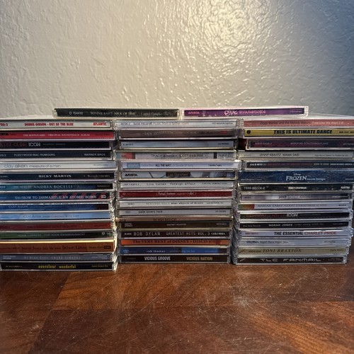 Box #1 Lot Of 48 Music Cd Collection! Great Genres! (Read Description ...