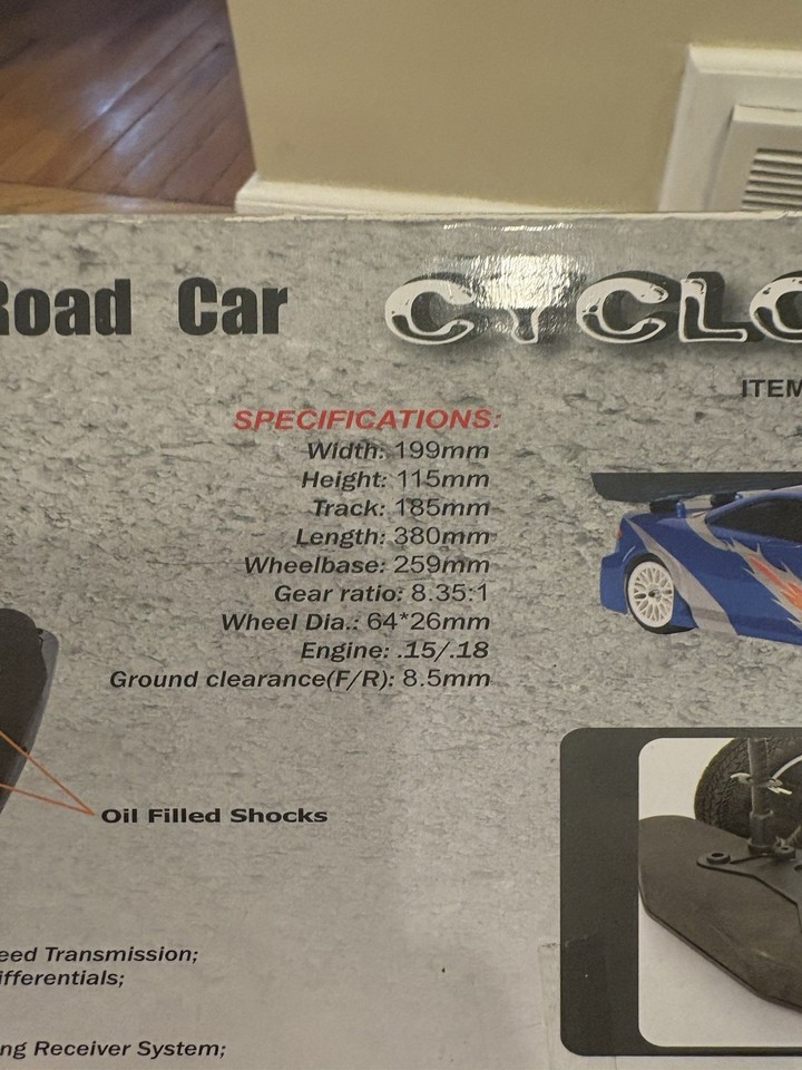 FAST NITRO RC 1/10 TOURING car 1:10 4WD CEN ACME CYCLONE PRO RS4 VX ...