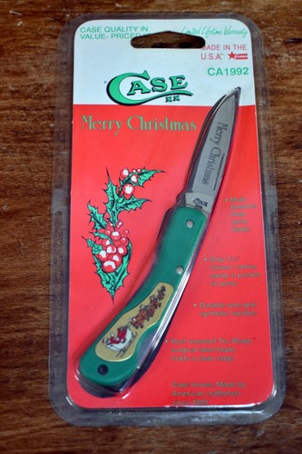 Case XX 059L SS 1988 Christmas Pocketknife Made in USA NEW Santa Claus ...