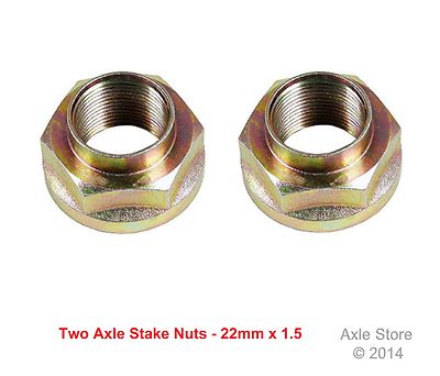 2 New Subaru Axle Stake Nuts OE Repl. , 22mm x 1.5 Guarantee Fit | eBay