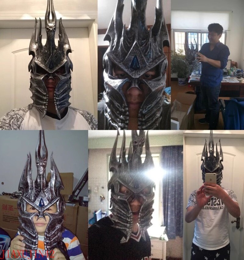 WOW Helm of Domination Lich King Death Knights 1:1 Wearable Pola Stone ...
