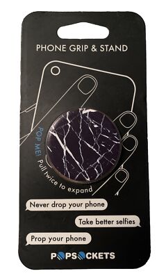 Genuine PopSocket Phone Grip & Stand for Phones and Tablets - Black ...