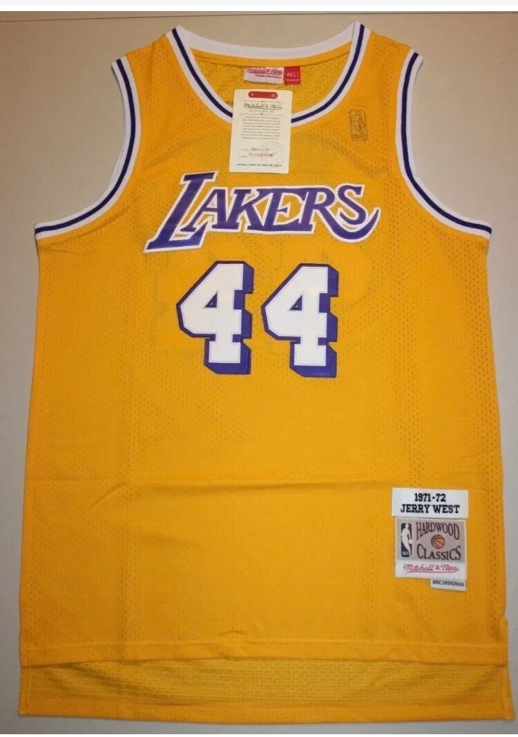 Los Angeles Lakers Jerry West 1971-1972 #44 Jersey Large Mitchell ...