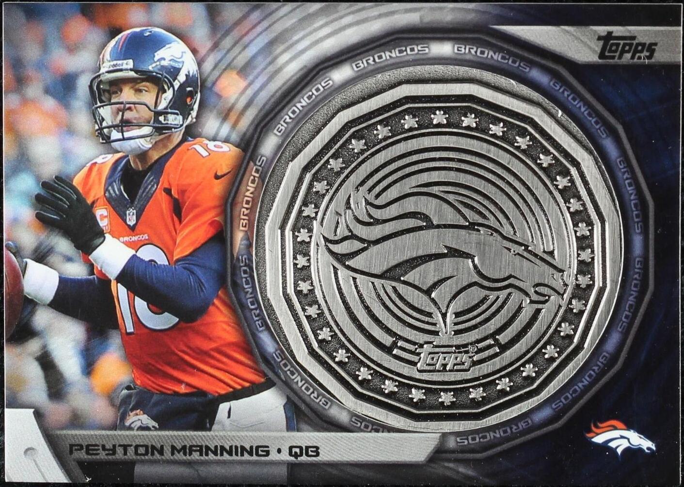 2014 Topps - Nfl Kickoff Coin Card Peyton Manning #NFLKC-PM for sale ...