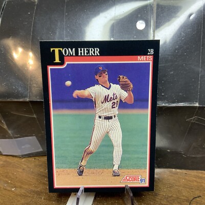 1991 Score New York Mets Baseball Card #820 Tom Herr | eBay
