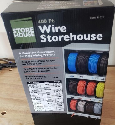 ASSORTED GAUGE AUTO HOME ELECTRIC ELECTRICAL COPPER WIRE ASSORTMENT ...