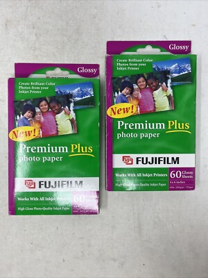 FUJIFILM Premium Plus Glossy Photo Paper 120 Sheets 4X6" 65lb Sheets | eBay
