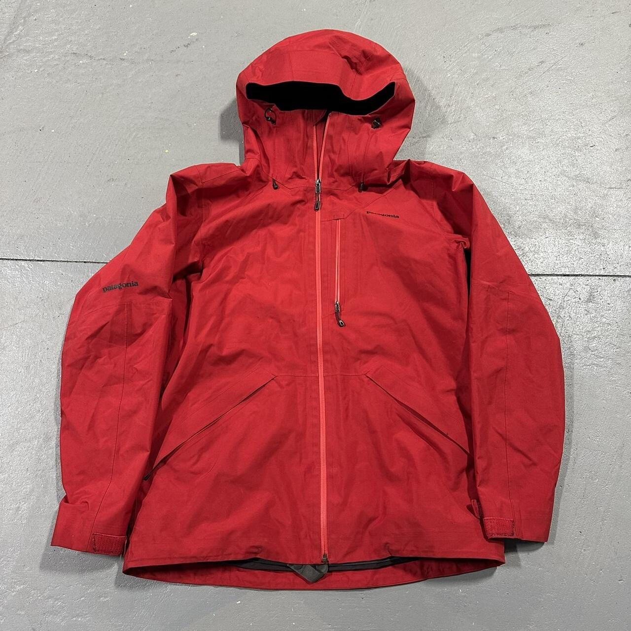 Red Patagonia Recco H2NO Soft Shell Hiking Trail Zip Up Jacket Size ...