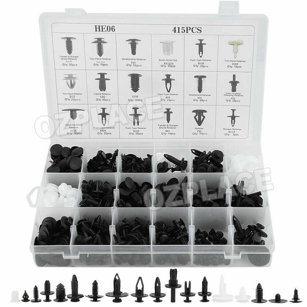 415pcs Car Body Push Retainer Pin Rivet Trim Plastic Clips Panel ...