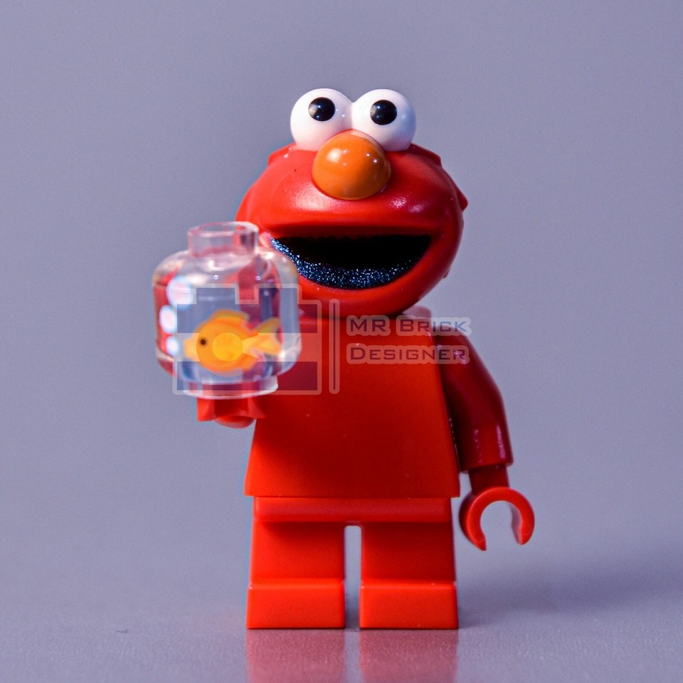 LEGO 123 Sesame Street Minifigures Elmo Cookie Oscar Ernie Bert Big ...