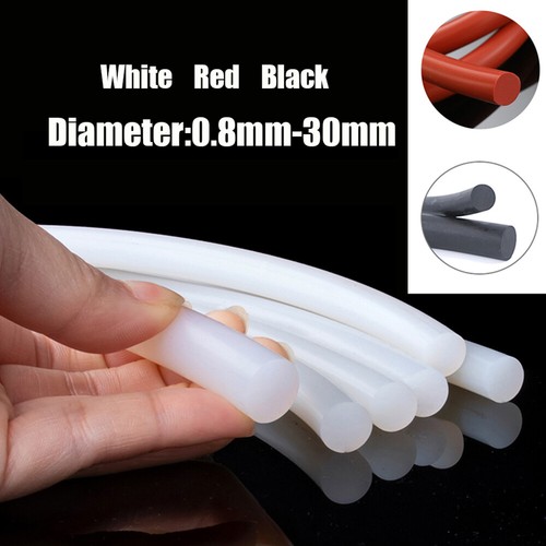 Solid Silicone Rubber Seal Round O-Ring Rope Seal Gasket Diameter 0.8 ...