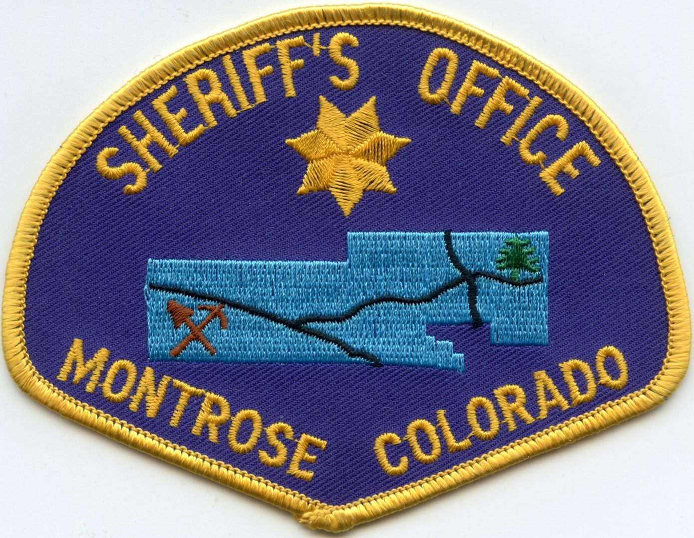 MONTROSE COUNTY COLORADO POLICE Patch Lot 10 police patches SHERIFF ...