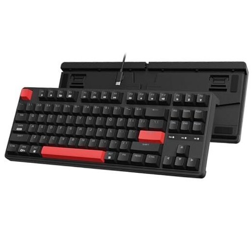 C3 Pro QMK/VIA Custom Gaming Keyboard, Programmable 87 Keys Compact Red ...