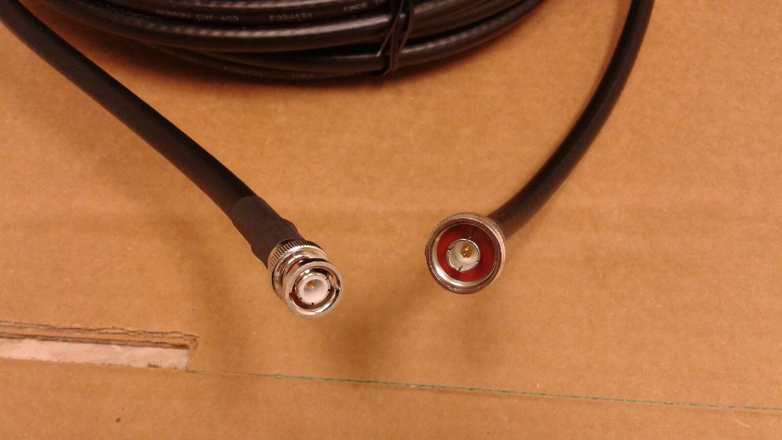 LMR-400 75 FT BNC Male / N Male COAX CABLE CB,HAM,SCANNER ANTENNA CABLE ...