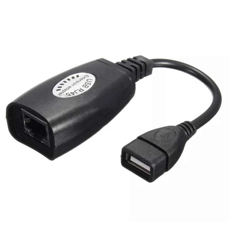 USB Extension Ethernet RJ45 Cat5e/6 Cable LAN Adapter Extender Over ...