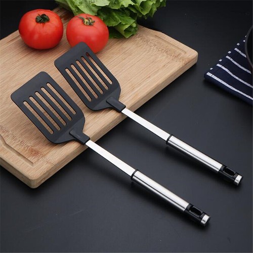 Stainless Steel Flat Fish Slice Frying Spatula Leaky Shovel For Kitchen ...