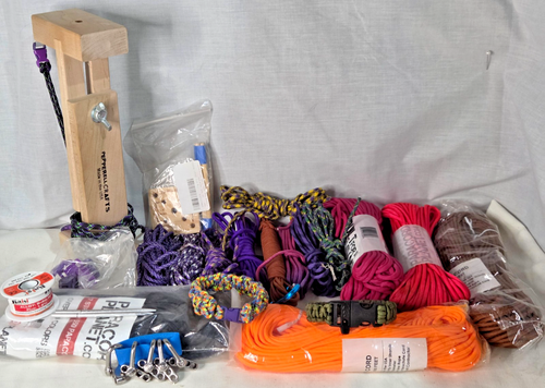 Paracord Bracelet Starter Making Kit Jig Tool Bulk Paracord Steel ...