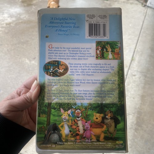 The Book of Pooh VHS Tape Stories From The Heart Original 2001 Disney ...