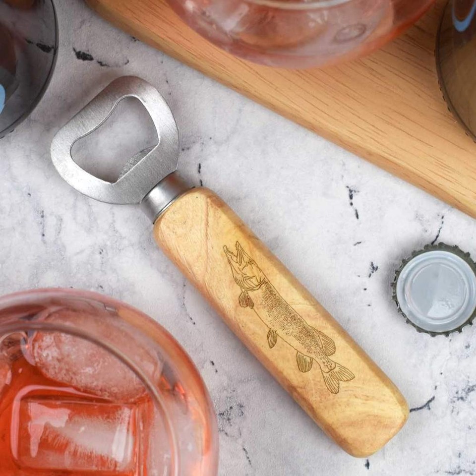 'Pike Fish' Wooden Bottle Opener (BO00059837) | eBay UK