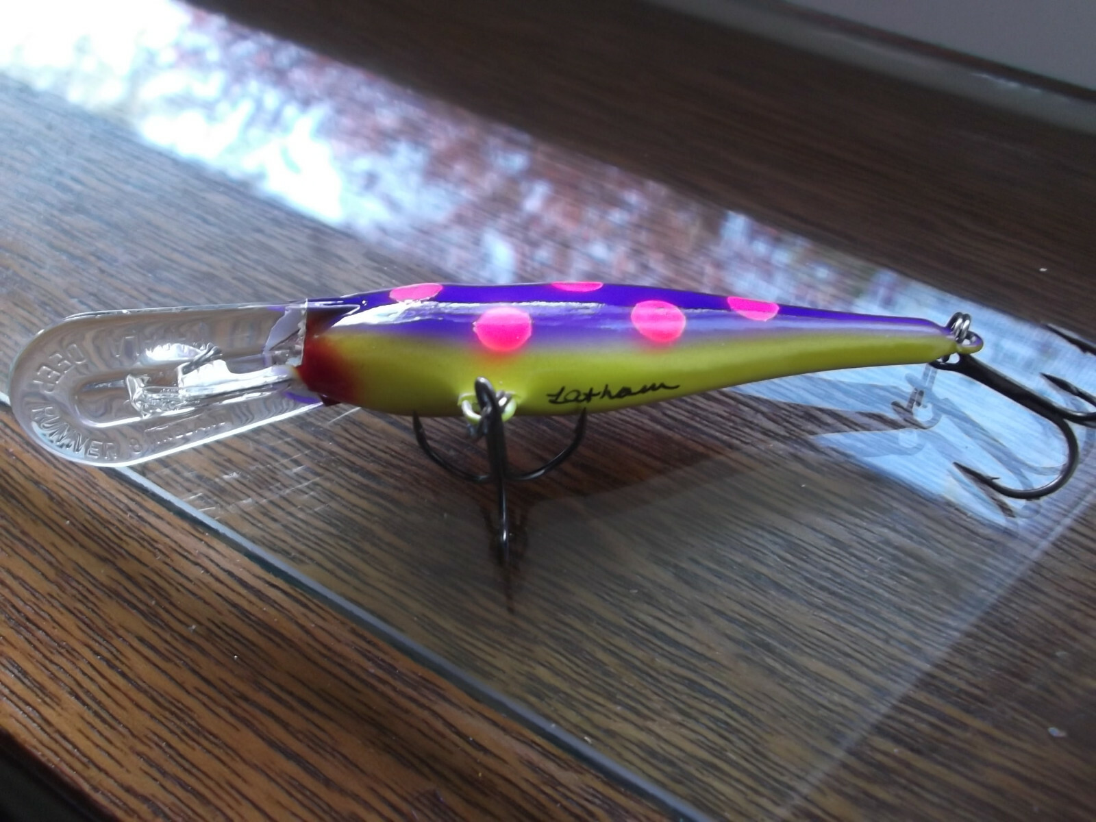 Custom Painted Rapala Shad Rap,SR-8, Blueberry Muffin | eBay