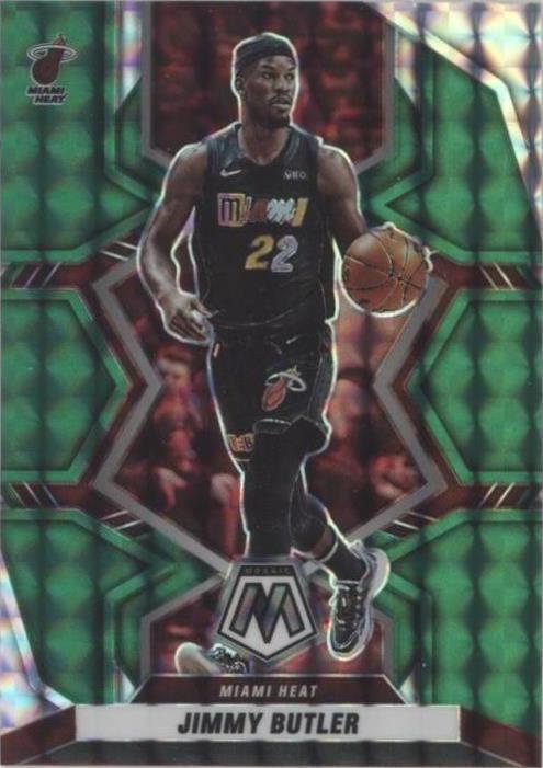 2021-22 Panini Mosaic - Jimmy Butler #58 Green Mosaic Prizm for sale ...
