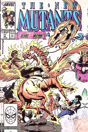 1989 THE NEW MUTANTS #77 JULY VALKYRIE MARVEL COMICS Z2344 | eBay