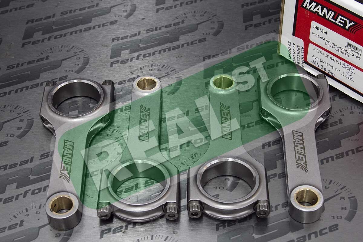 Manley H Beam Rods Honda Civic SOHC D16 D16A6 D16Z6 14013-4 | eBay
