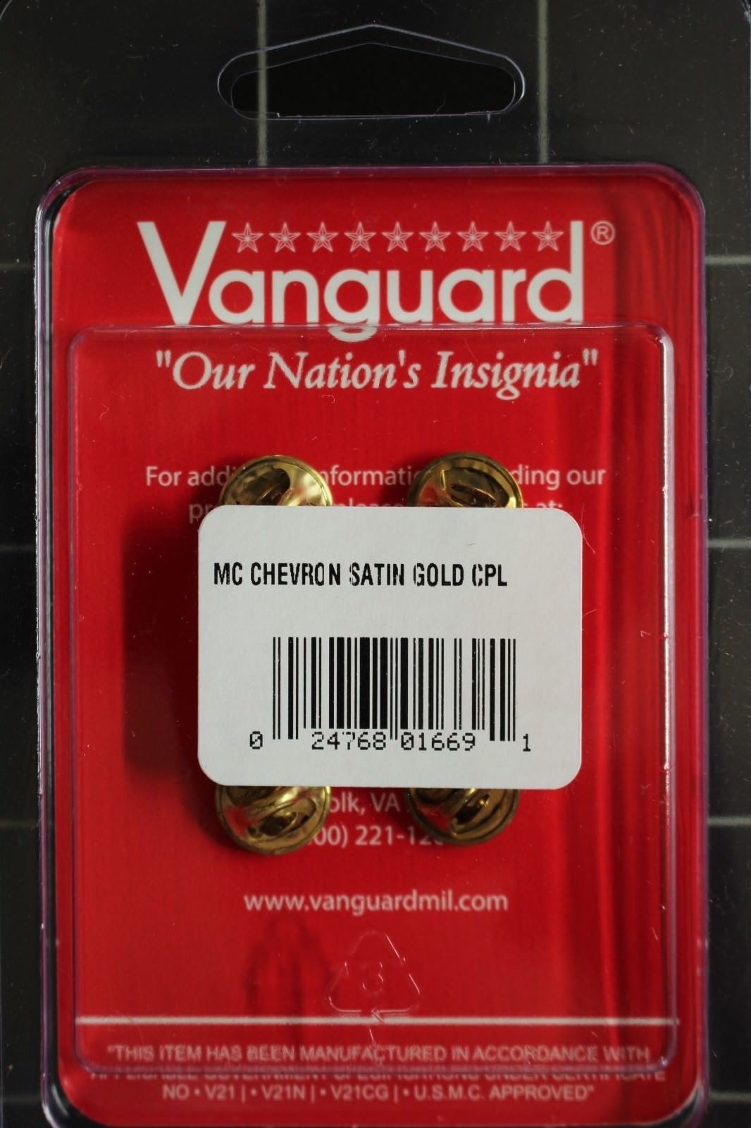 USMC US MARINE CORPS E-4 CORPORAL UNIFORM GOLD RANK DEVICE INSIGNIA ...